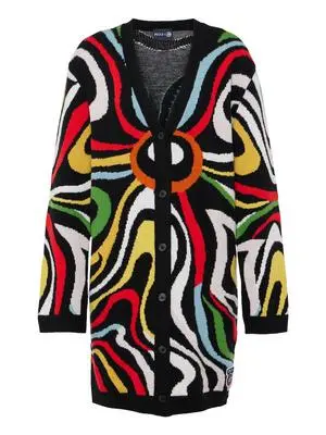 Emilio Pucci X Fusalp Intarsia Wool Cardigan - Multicoloured