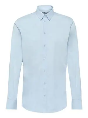 Dolce & Gabbana Cotton-blend Poplin Oxford Shirt - Blue