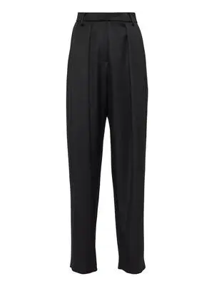 Magda Butrym High-rise Wool Tailored Trousers - Black