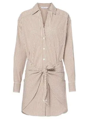 Veronica Beard Roanoke Cotton-blend Shirt Dress - Multicoloured