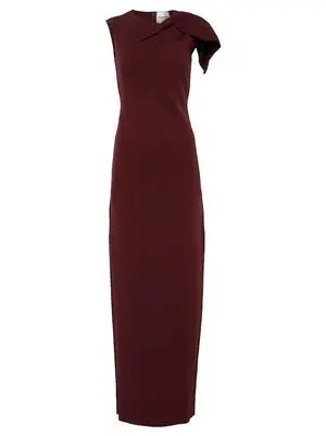 Roland Mouret Asymmetric Cutout Maxi Dress - Red