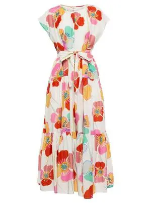 Velvet By Graham & Spencer Savannah Cotton And Silk Maxi Dress - Multicoloured