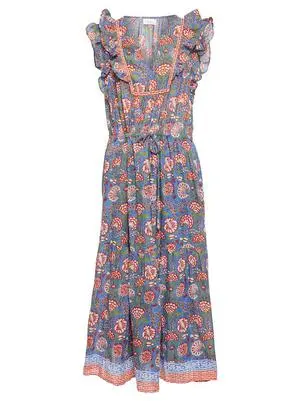 Velvet By Graham & Spencer Rosalina Cotton Midi Dress - Multicoloured