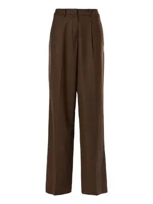Magda Butrym Wool Wide-leg Trousers - Brown