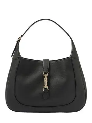 Gucci Jackie Medium Leather Shoulder Bag - Black