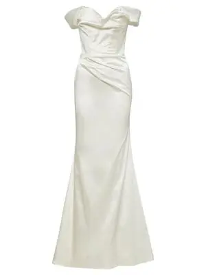VIVIENNE WESTWOOD Vivienne Westwood Nova Cora Satin Gown White