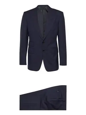 TOM FORD Shelton Wool Suit - Blue