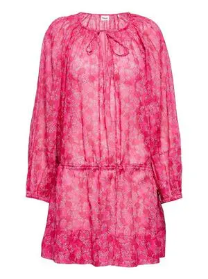 MARANT ETOILE Parsley Floral Cotton Tunic Dress - Multicoloured