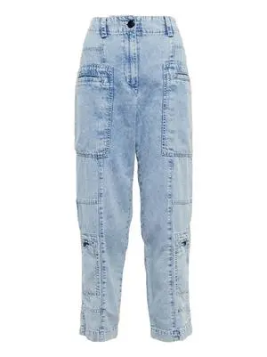 Proenza Schouler High-rise Cargo Jeans - Blue