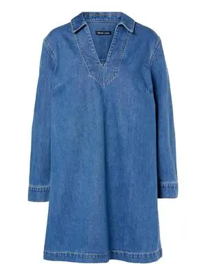 Veronica Beard Denim Minidress - Blue