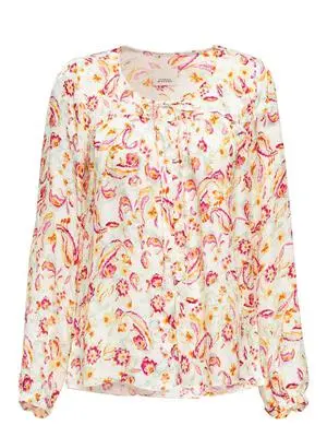 Isabel Marant Étoile Prian Printed Silk-blend Blouse - Multicoloured