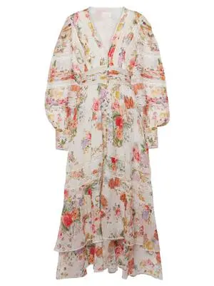 Camilla Sew Yesterday Floral Midi Dress - Multicoloured