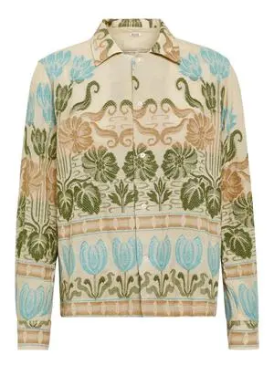 BODE Tulipa Printed Cotton Shirt - Multicoloured