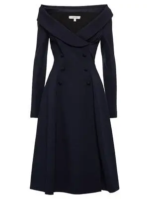 Dorothee Schumacher Off-the-shoulder Midi Dress - Blue
