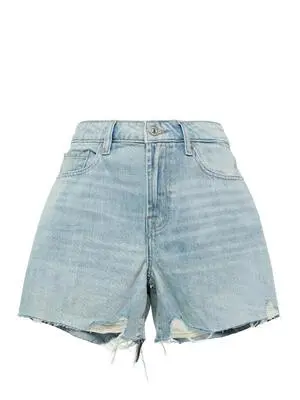 7 For All Mankind Monroe High-rise Denim Shorts - Blue