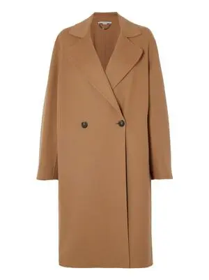 Stella McCartney Double-breasted Wool Coat - Brown
