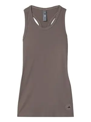 Adidas By Stella McCartney Truecasuals Ribbed Stretch Recycled-jersey Tank - Neutrals