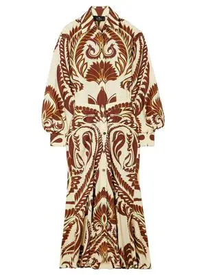 Etro Printed Cotton Midi Shirt Dress - Multi