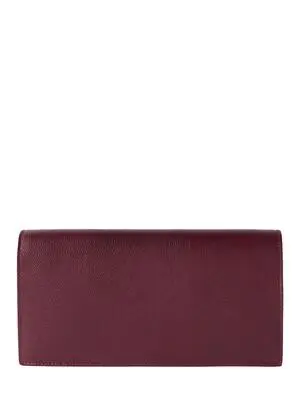METIER Textured Leather Pouch - Red
