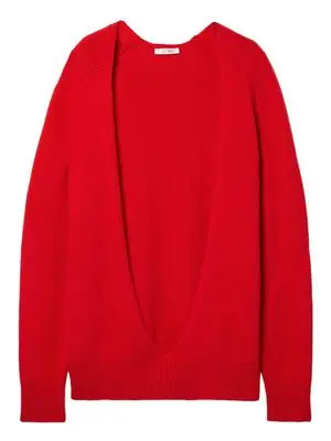 THE ROW Chevro Cashmere Sweater - Red