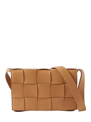 Bottega Veneta Cassette Medium Intrecciato Shoulder Bag - Brown