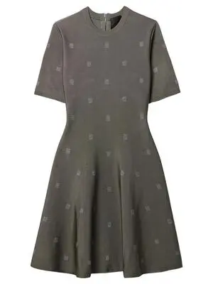 Givenchy 4g Jacquard-knit Mini Dress - Gray