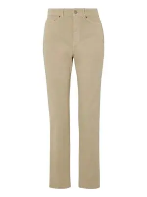 Purdey Mid-rise Slim-leg Jeans - Neutrals