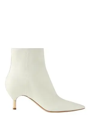 Gabriela Hearst Valeria Leather Ankle Boots - Neutrals