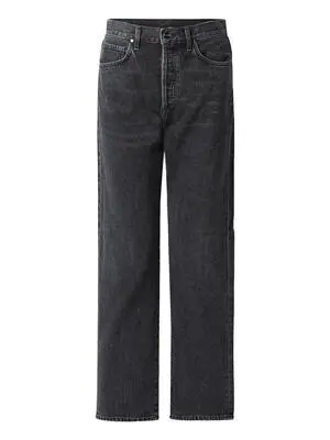 GOLDSIGN The Myra High-rise Straight-leg Organic Jeans - Black