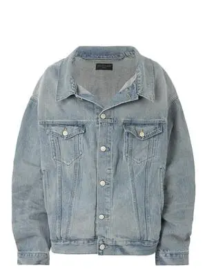 Balenciaga Relaxed Fit Denim Jacket - Blue