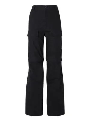 Balenciaga Paneled Cotton-ripstop Cargo Pants - Black
