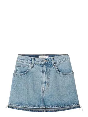 SLVRLAKE Panelled Denim Mini Skirt - Blue