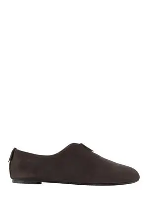 Loro Piana Floaty Suede Loafers - Brown