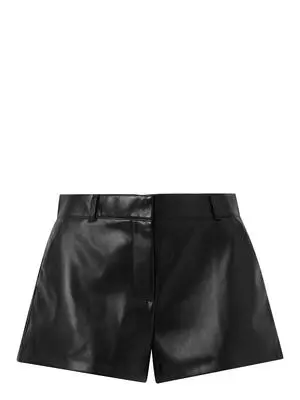 THE FRANKIE SHOP Faux Leather Shorts - Black