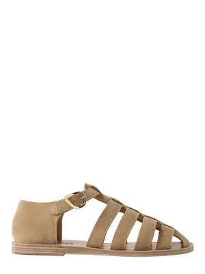 ANCIENT GREEK SANDALS Homeria Suede Sandals - Neutrals