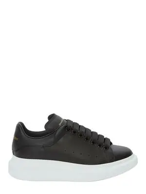 Alexander McQueen Alexander McQueen Oversized Leather Sneakers Black