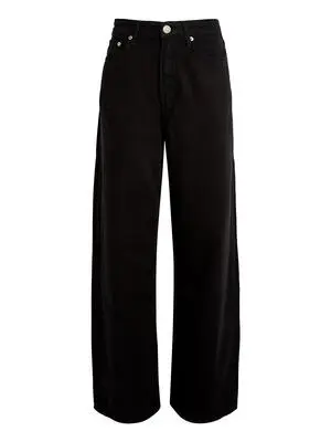 Rag & Bone Mid-rise Wide-leg Jeans - Black