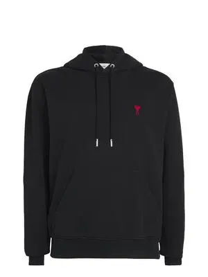 AMI Paris Ami Paris Ami De Coeur Hoodie Black