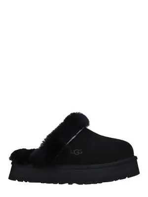 UGG Disquette Flatform Slippers - Black