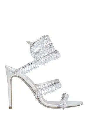 RENE CAOVILLA René Caovilla Embellished Satin Chandelier Sandals