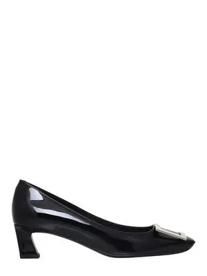 ROGER VIVIER Belle Vivier Patent Leather Pumps - Black