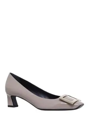 ROGER VIVIER Belle Vivier Patent Leather Pumps - Brown