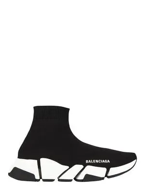 Balenciaga Speed 2.0 High-top Sock Sneakers - Black