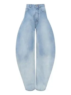 Alaïa Alaïa High-Rise Round Jeans Black