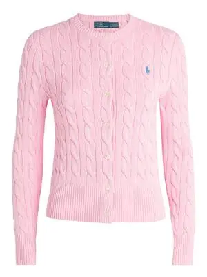 Polo Ralph Lauren Polo Ralph Lauren Cotton Cable-Knit Cardigan Pink