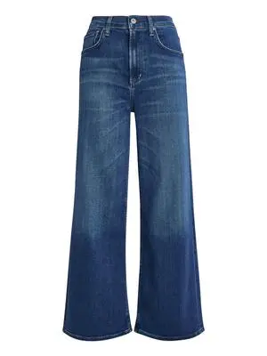Citizens Of Humanity Citizens Of Humanity Cropped Lyra Wide-Leg Jeans Blue