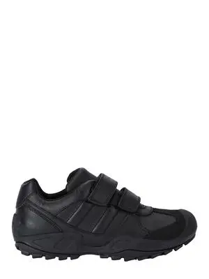 Geox Leather New Savage Sneakers - Black