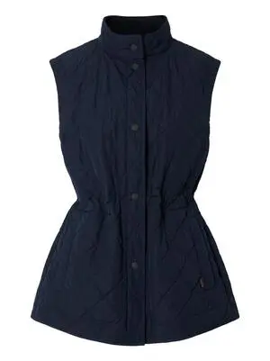 Purdey Quilted Shell Vest Blue