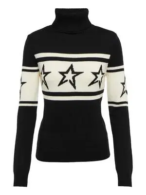 Perfect Moment Chopper Wool Turtleneck Sweater - Black