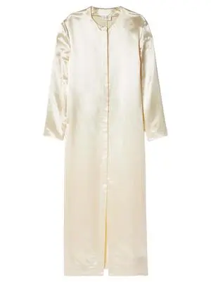 THE ROW Iside Satin Midi Dress - Neutrals